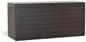 Prosperplast Zahradní box WOODEBOX umbra 116 cm - 280L