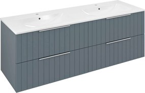 Sapho Cirasa - Umyvadlová skříňka Strip 140x52x46 cm, 4x zásuvka, siena CR141-4242S-21