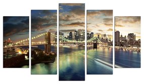 Vícedílný obraz Bridge NYC 110x60 cm
