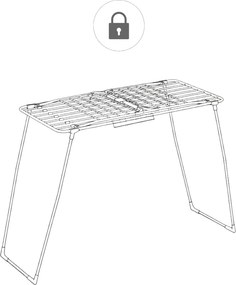 Teleskopický sušák na prádlo s výklopnými rameny, 200-260 cm, SVARTO
