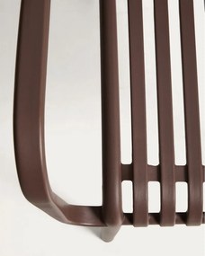 Hnědá plastová zahradní židle Isabellini – Kave Home