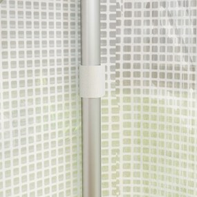 Outsunny Zahradní Skleník 4x3x2 m Tunelový Skleník se 2 Okny z UV-Odolného PE a 1 Rolovacími Dveřmi se Zipperem pro Zahradu a Terasu Bílý