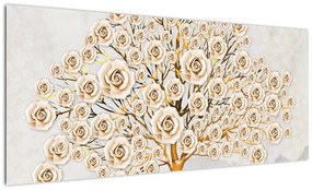 Zlatý strom - moderní obraz (100x40cm)