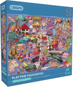 GIBSONS Puzzle Oblíbené hračky / 1000 dílků / 68x49 cm