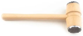 KOLIMAX - české nerezové nádobí Dřevěná palička na maso KOLIMAX - kulatá s kovem, 26 cm