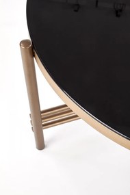 Konferenční stolek- ISMENA - Zlatá/ Černá