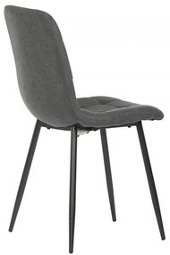 Jídelní židle SUSAN — kov, látka, více barev Krémová