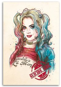 Gario Obraz na plátně Harley Quinn fiktivní postava - Saqman Rozměry: 40 x 60 cm