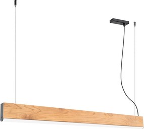 LED závěsné svítidlo z masivního dřeva v přírodní barvě LYKKE – Thoro