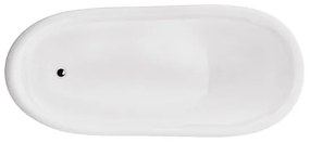 Besco Akrylátová volně stojící vana Otylia 160x77 (170x77) bez přepadu Barva: Bílá, Rozměry (cm): 160x77, Varianta: bez přepadu, nohy: BÍLÉ