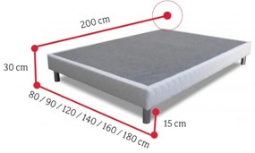 Čalouněná postel LUX, 140x200