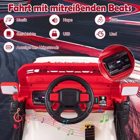 Costway Dětské elektrické autíčko 12 V dětské auto s 2 jízdními režimy