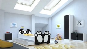 Postel s matrací a zásuvkou BEAR BLACK 140x70