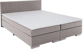 Boxspringová postel, šedohnědá Taupe, 160x200, ADARA
