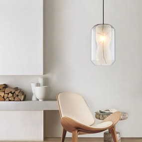 Toolight - závěsné svítidlo MARBLE E27 60W APP909-1CP, mramorový efekt, OSW-06675
