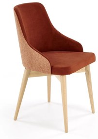 Židle MALAGA (Hnědá / Bukové dřevo)