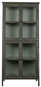 Dřevená vitrína herritage černá 173 x 79 MUZZA