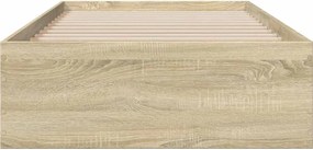 Rám postele se zásuvkami dub sonoma 100x200 cm kompozitní dřevo 3280421