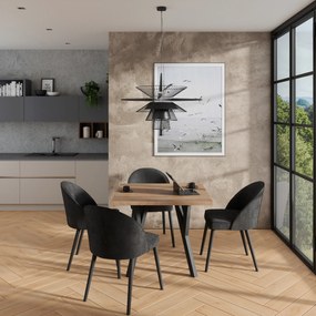 ADRK Furniture Sada stůl s židlemi RODOS 84 SE-ROD-84-L
