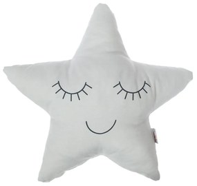 Světle šedý dětský polštářek s příměsí bavlny Apolena Pillow Toy Star, 35 x 35 cm