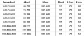Mexen Velar, sprchový kout s posuvnými dveřmi 110 x 80 cm, 8mm sklo námraza, grafit broušený, 871-110-080-31-66