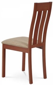 Jídelní židle masiv buk třešeň potah béžový BC-2602 TR3