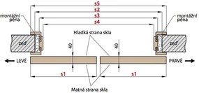 Posuvné dveře na stěnu Juka 4 Dub 3D GREKO
