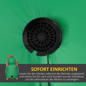 Outsunny Nafukovací vánoční dekorace, 2,1 m Otec Vánoc se saněmi a soby, LED osvětlení, samonafukovací vánoční osvětlení pro vnitřní i venkovní použi…