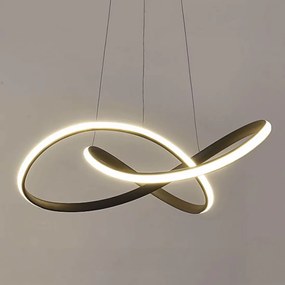 Toolight Toolight, LED stropní svítidlo 50cm, 32W + dálkové ovládání, G006-CP, černá, OSW-09747