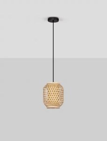 LED černá designová svítilna Asma