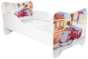 TopBeds dětská postel s obrázkem 160x80 - Hasiči