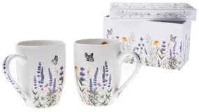 Bílé porcelánové hrnky v sadě 2 ks 350 ml – Dakls