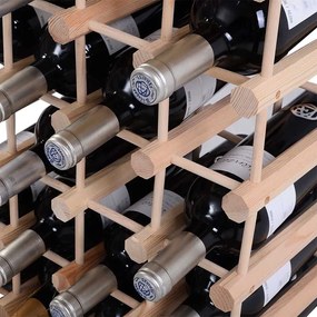 Dřevěný stojan na víno na 36-40 lahví