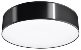 Stropní svítidlo Arena, 1x černé plastové stínítko, (bílý plast), (fi 45 cm)