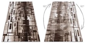 koberec AKRYL USKUP Geometrický 9481 béžový velikost 80x300 cm | krásné koberce cz