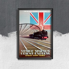 Plakát Orient express cestování