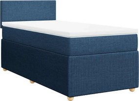 Box spring postel s matrací modrá 80x200 cm textil 3289582