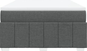 Box spring postel s matrací tmavě šedá 160x200 cm textil 3285485