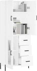 Skříň highboard bílá 69,5 x 34 x 180 cm kompozitní dřevo 3195963