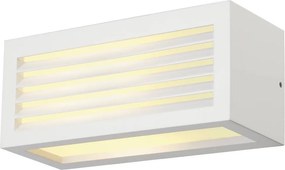 LA 232491 Venkovní svítidlo BOX-L E27 nástěnná bílá 230V E27 18W IP44 - BIG WHITE (SLV)