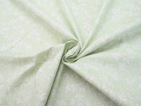 Povlečení z Renforcé bavlny GREEN FLOWERS zelené Rozměr povlečení: 70 x 90 cm | 140 x 200 cm