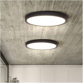 LED stropní světlo s dálkovým ovládáním Estela nastavitelné - průměr 50 cm, černá