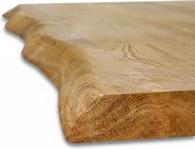 Stůl PORTO, 1800 x 900 mm, dub masiv s nepravidelnou hranou