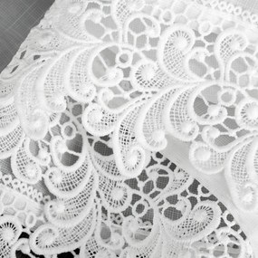 KRÁTKÁ ZÁCLONA NA PÁSCE MARTINA 150X70 CM BÍLÁ