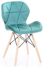 Skandinávská čalouněná židle, 73x47x37 cm,různé barvy Barva: růžová