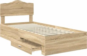Rám postele se zásuvkou Sonoma dub 70 x 190 cm Kompozitní dřevo 3413258