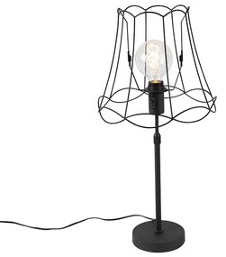 Stolní lampa černá s rámem Granny Frame nastavitelná 30 cm - Parte