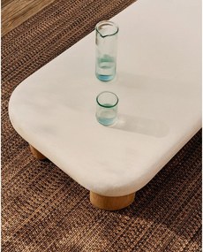 Zahradní konferenční stolek s betonovou deskou 70x140 cm Labra – Kave Home