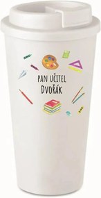 Personalizovaný cestovní termohrnek pro paní učitelku/pana učitele (pomůcky)