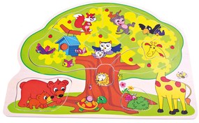 Bino Puzzle veselá zvířátka